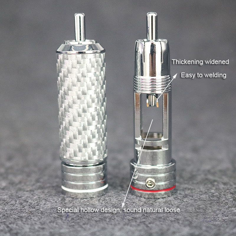 2 JACK RCA Rhorium / Đường Kính 10mm/ Khóa Zen Cao Cấp